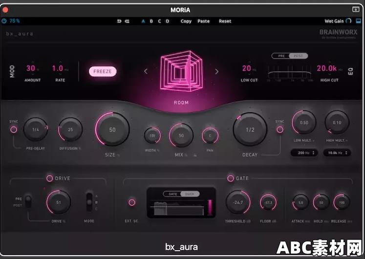 混响效果器Plugin Alliance Brainworx bx_aura v1.1.0 Rev2 macOS|ABC素材资源网