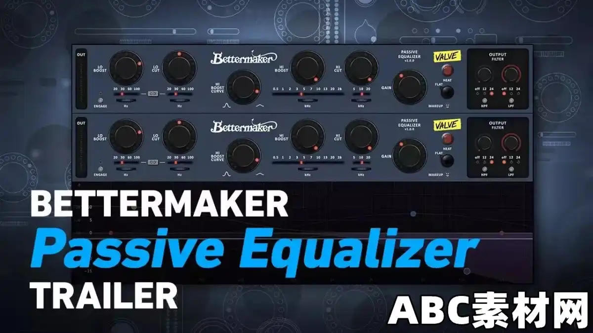 均衡器Plugin Alliance Bettermaker Passive Equalizer v1.0.0 WIN macOS|ABC素材资源网