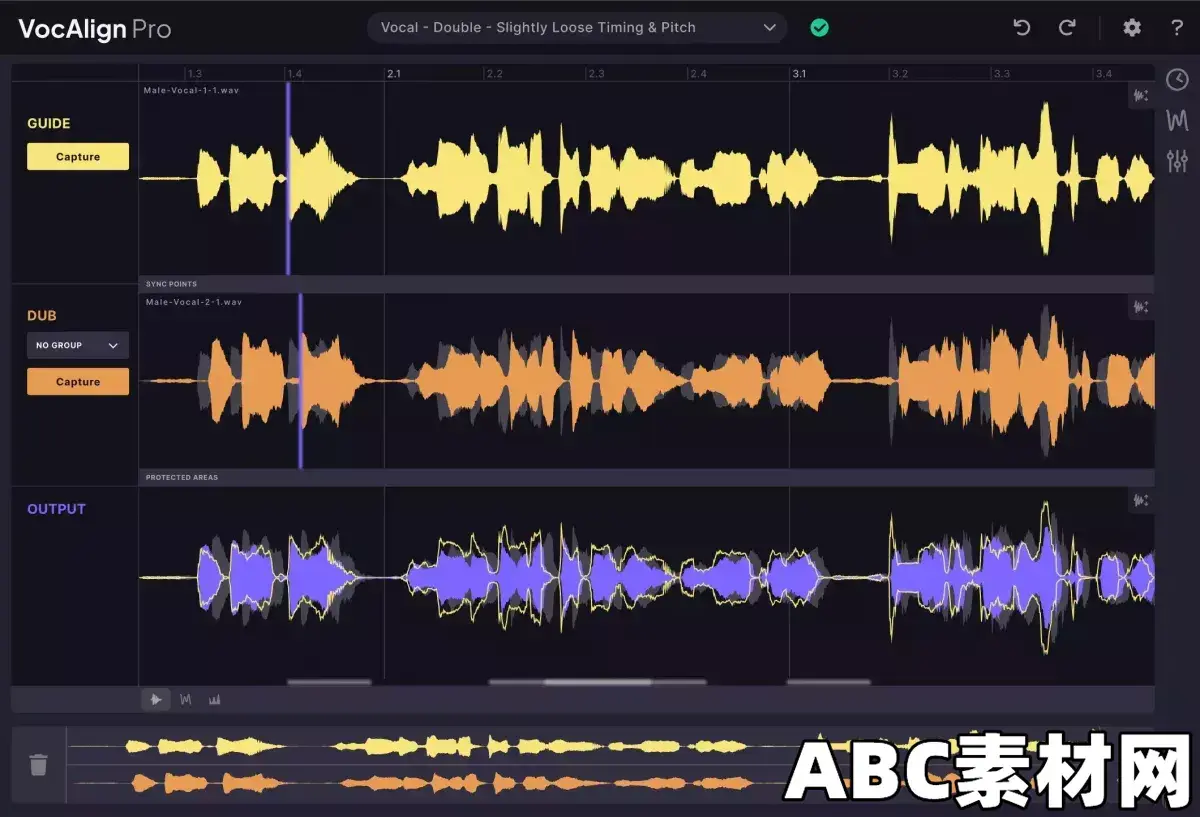 人声制作对齐插件Synchro Arts VocAlign 6 Pro v6.1.30 WIN macOS|ABC素材资源网