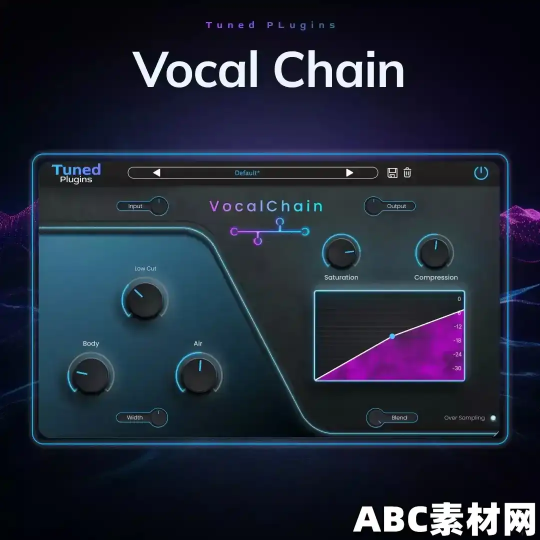 人声处理插件Tuned Plugins Vocal Chain v1.0.32 REGGED WIN|ABC素材资源网