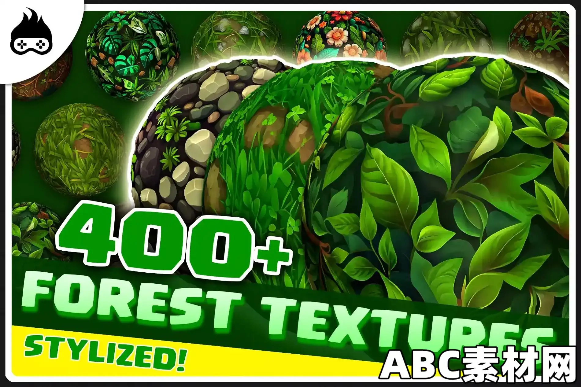 400多个风格化自然森林草地-泥土-地面Unity纹理 Unity Asset – 400+ Stylized Forest Textures ...