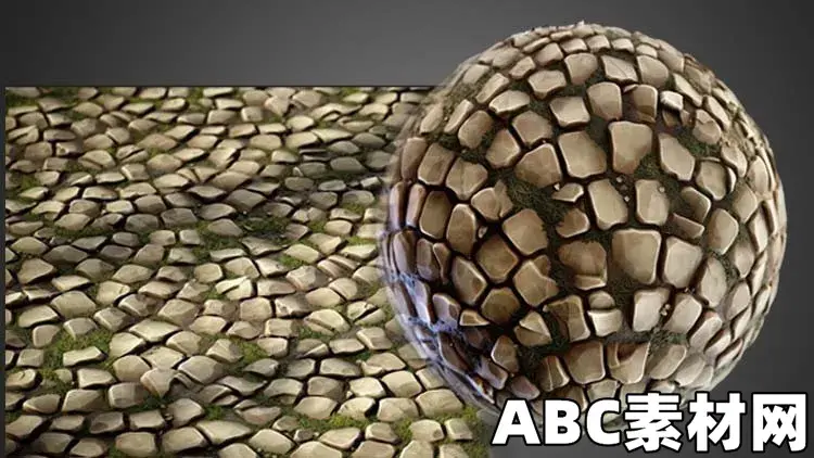 Mastering Stylized Mossy Pavement: Substance Designer Tut|ABC素材资源网