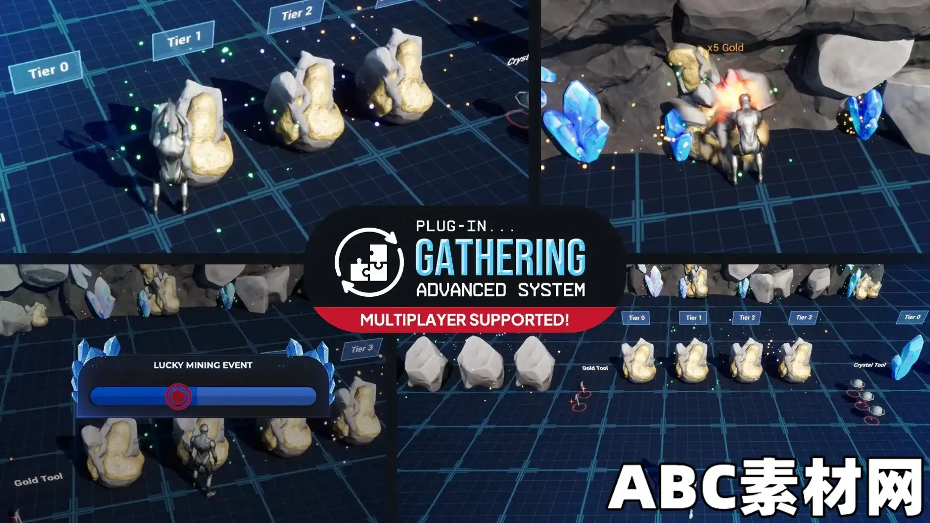 采集资源高级系统UE蓝图Unreal Engine Marketplace – Gathering Resources – Advanced System (5.3)|ABC素材资源网