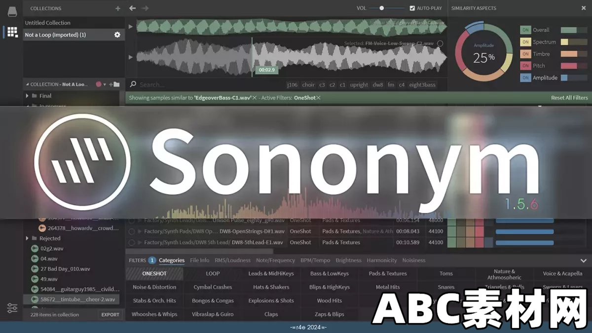 采样浏览器Sononym Sample Browser 1.5.6 WIN|ABC素材资源网