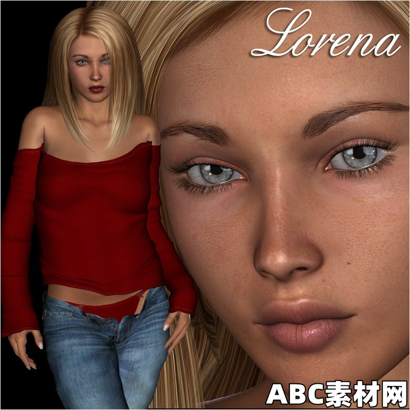RO – Lorena Character & Sweater for V4|ABC素材资源网