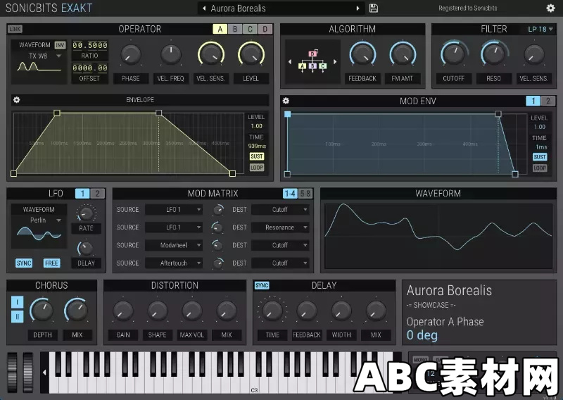 调频合成器插件Sonicbits Exakt v1.3.0 WIN MAC|ABC素材资源网