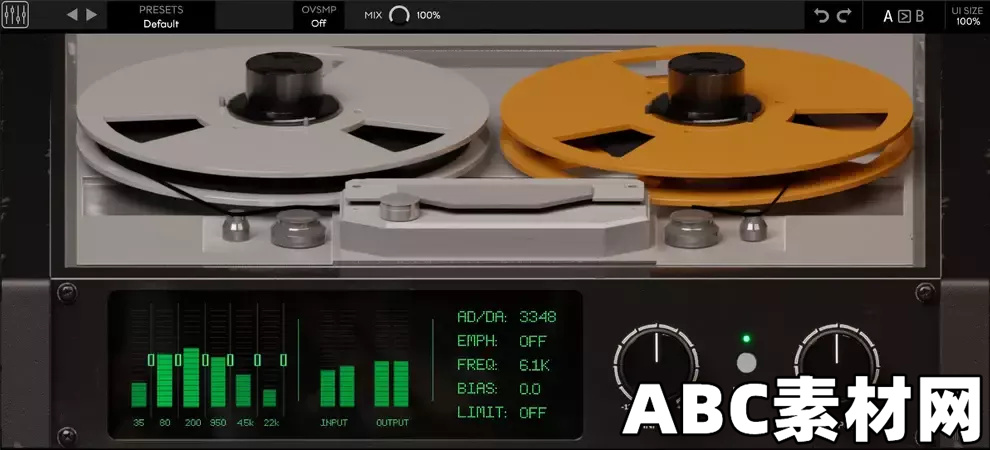 转换谐波失真削波效果器Mixland 3348 TAPE v1.0.2 WiN MAC|ABC素材资源网