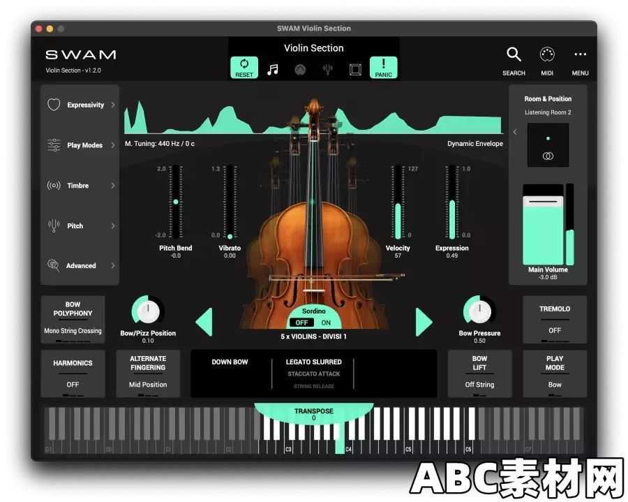 建模四种提琴管弦乐插件Audio Modeling SWAM String Sections v1.4.1 WIN|ABC素材资源网
