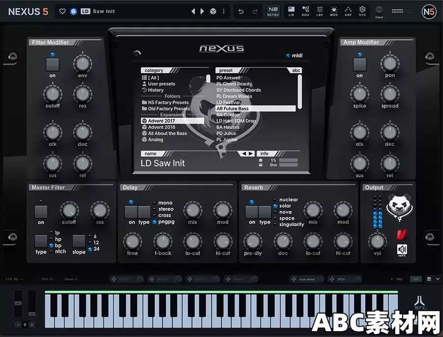 reFX Nexus 5 Skin Mean Panda复古皮肤预设|ABC素材资源网