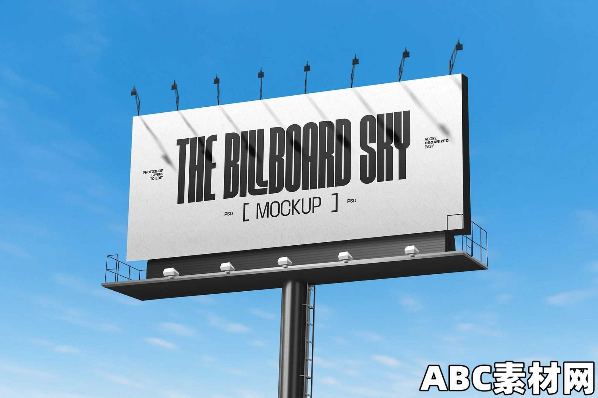 城市广告牌展示样机The Inner City Billboard Mockup|ABC素材资源网