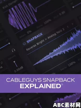 Groove3 Cableguys Snapback Explained TUTORiAL|ABC素材资源网