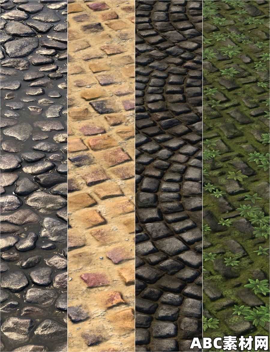 Daz3d – v176 Iray Cobblestone Textures|ABC素材资源网