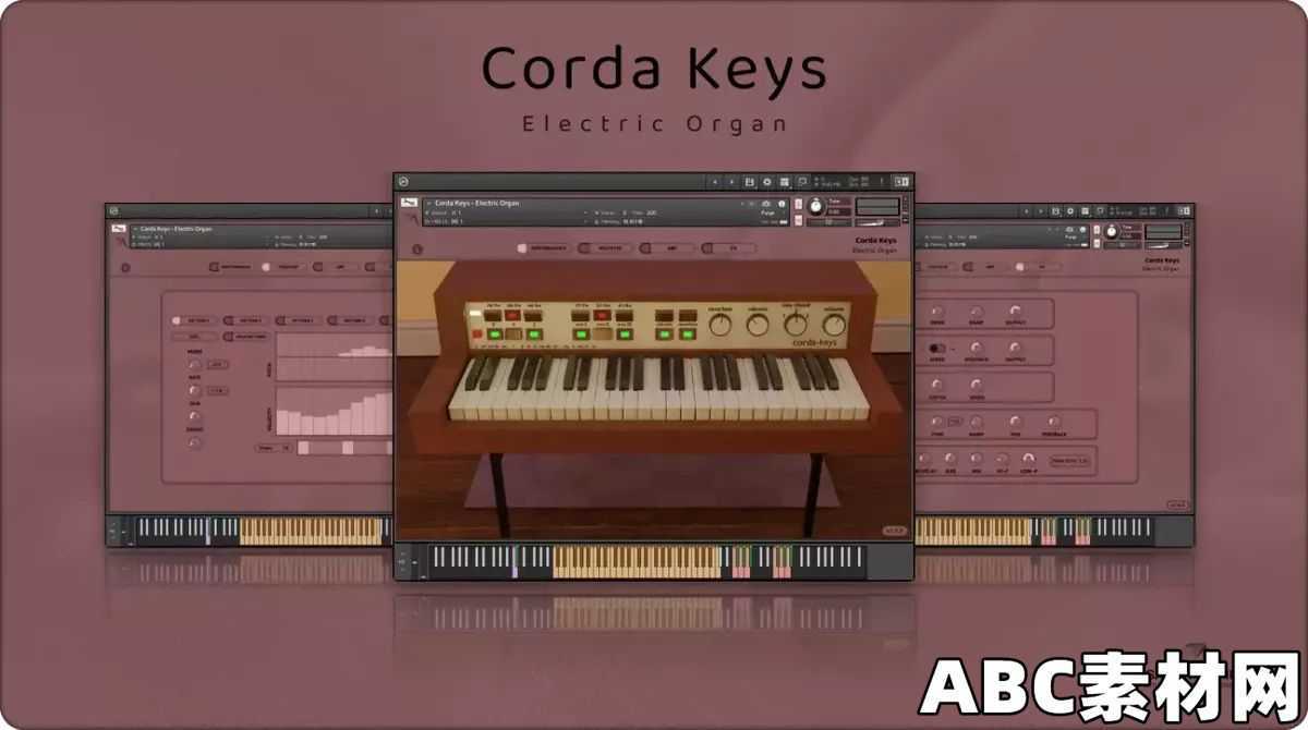 电风琴乐器音源Insanity Samples Corda Keys Electric Organ Kontakt|ABC素材资源网