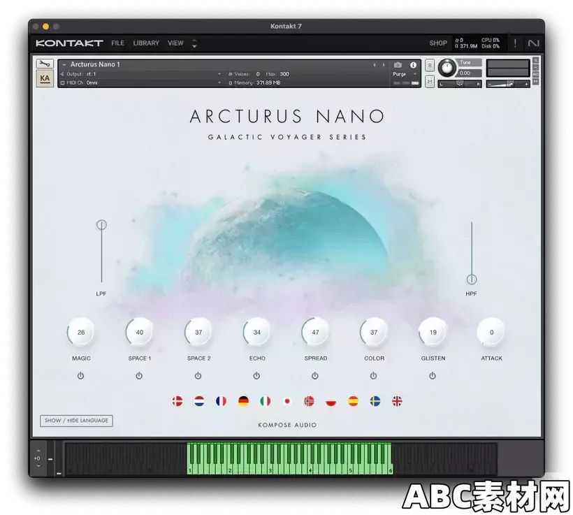 Kompose Audio Arcturus Nano KONTAKT|ABC素材资源网