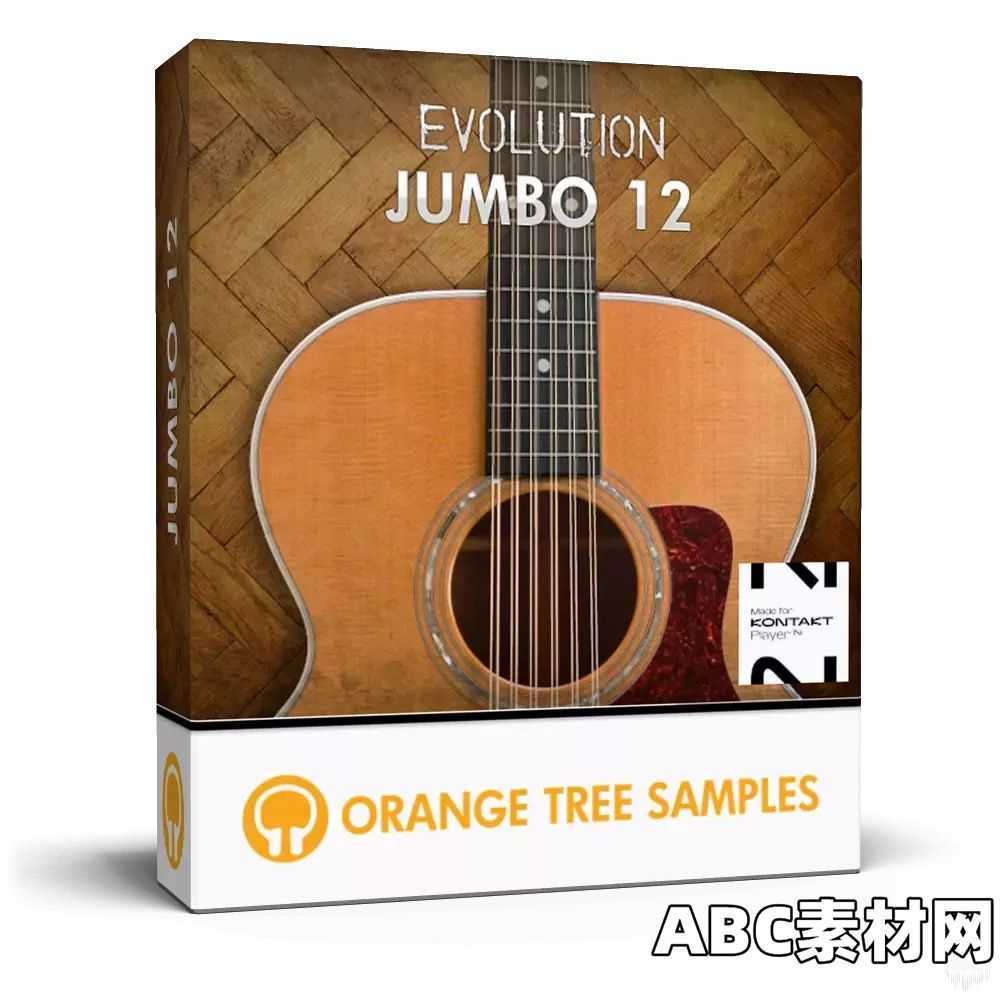 12弦原声吉他音源库Orange Tree Samples Evolution Jumbo 12 v1.3.0 KONTAKT|ABC素材资源网