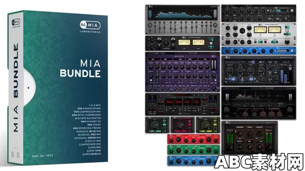 专业音频工具合集MIA Laboratories MIA BUNDLE v1.0.0 WIN|ABC素材资源网