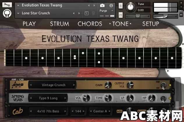 乡村民谣风电吉他音源库 Orange Tree Samples Evolution Texas Twang v1.3.0 KONTAKT ...