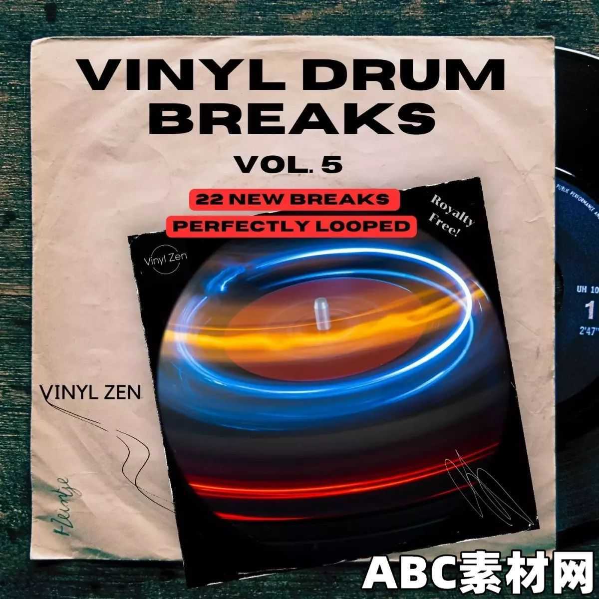 Vinyl Zen Vinyl Drum Breaks Vol. 5 (22 Drum Breaks Perfectly Looped ...