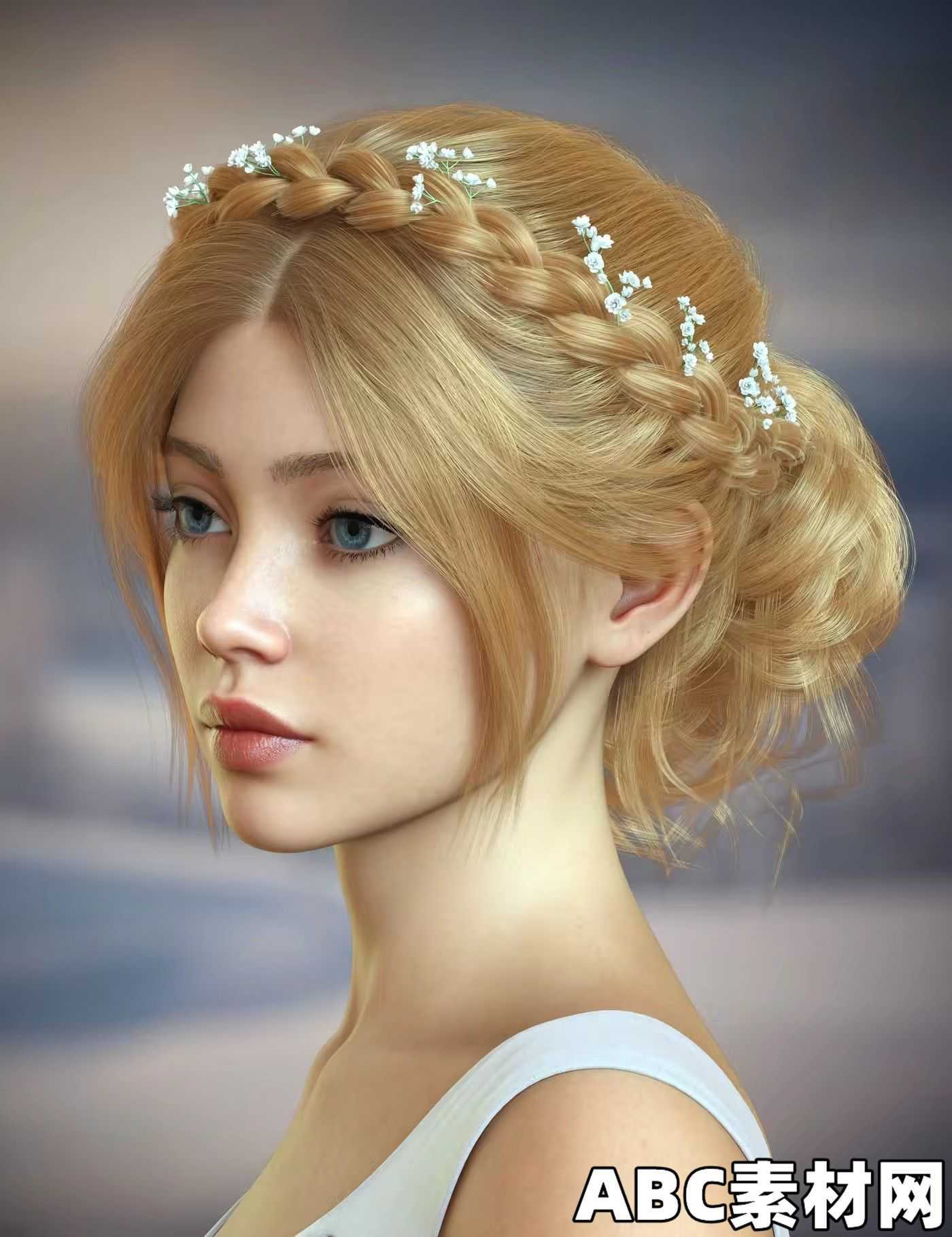 Daz3d – ALO Elysianna Hair for Genesis 9, 8 and 8.1 Female|ABC素材资源网