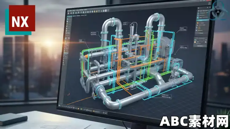 西门子NX高级机械管路设计教程Siemens NX Advanced Mechanical Routing|ABC素材资源网